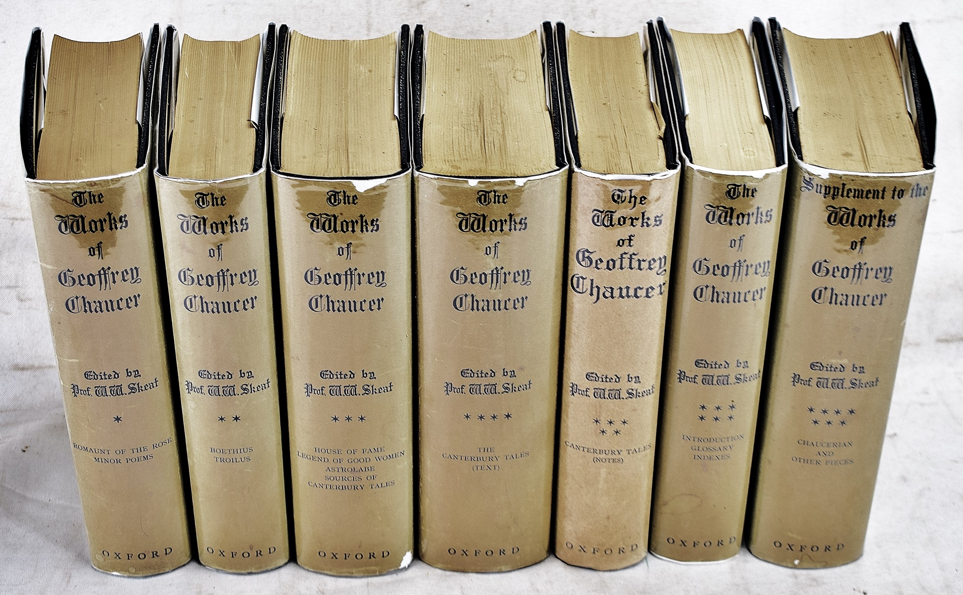 The Complete Works of Geoffrey Chaucer: 7 volumes