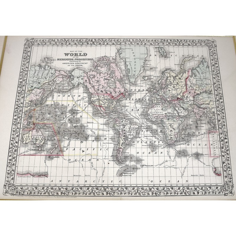 Map of the World on the Mercator Projection Exhibiting the American ...
